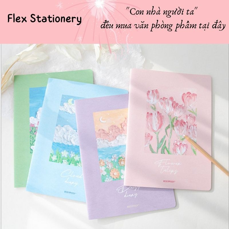 SỔ GHI CHÉP NOTEBOOK B5 TIỆN DỤNG, KIỂU DÁNG VINTAGE, MẪU MÃ ĐẸP, CHẤT ...