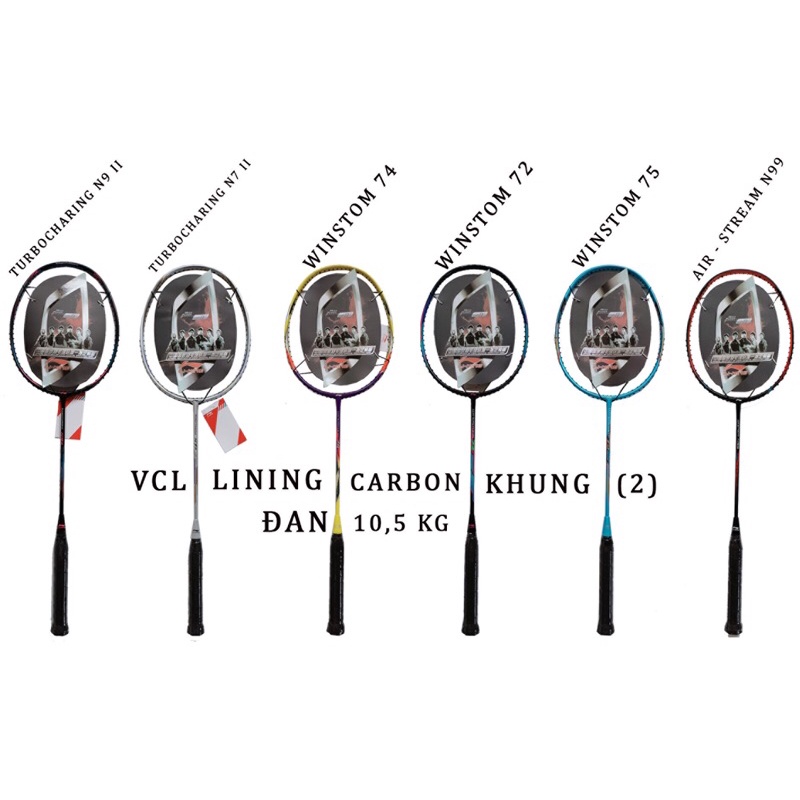Vợt cầu lông LI-NING khung CARBON MỨC ĐAN 11.5kg( tặng dây đan và cuốn ...