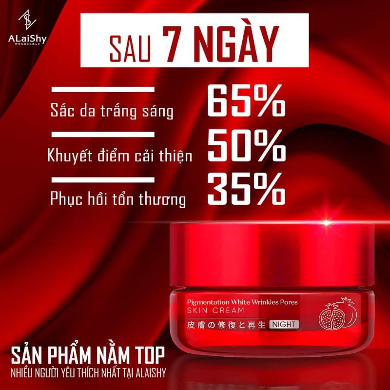 Kem face đêm Vitamin C Alaishy phục hồi trẻ hóa sạch nám phiên bản nâng ...