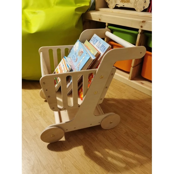 ANHA KIDS Xe đẩy đồ chơi, xe siêu thị gỗ plywood xuất khẩu an toàn cho ...