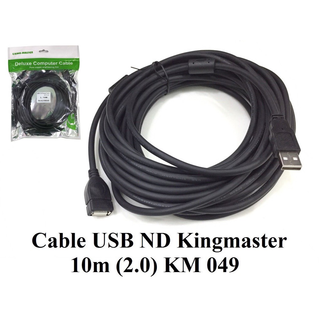 Cáp usb nối dài 2.0 Kingmaster loại 1 , 1.5m KM 046 , 3m KM 047, 5m KM 048, 10m KM 049 | Shopee ...