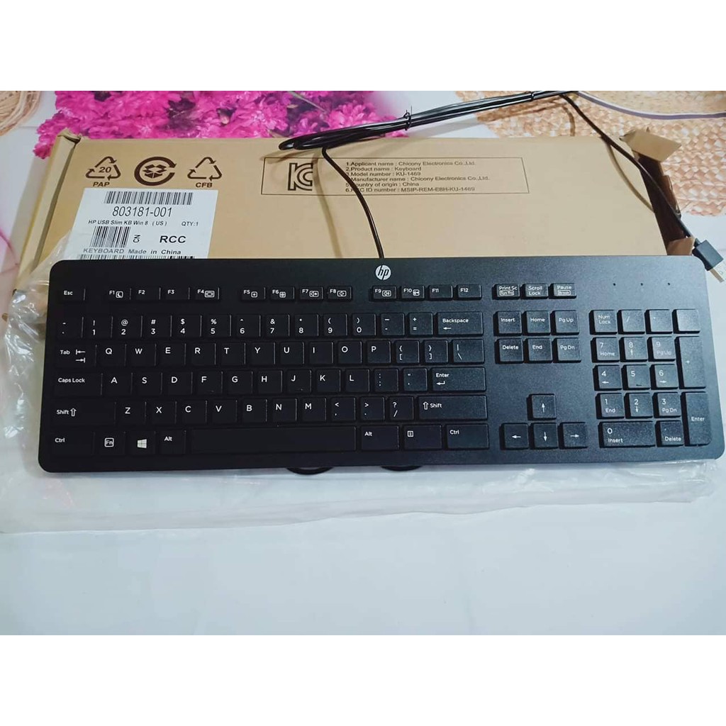 Bàn phím có dây Hewlett-Packard HP SK- 2086 USB Black, Slim-US SK-2120 | Shopee Việt Nam