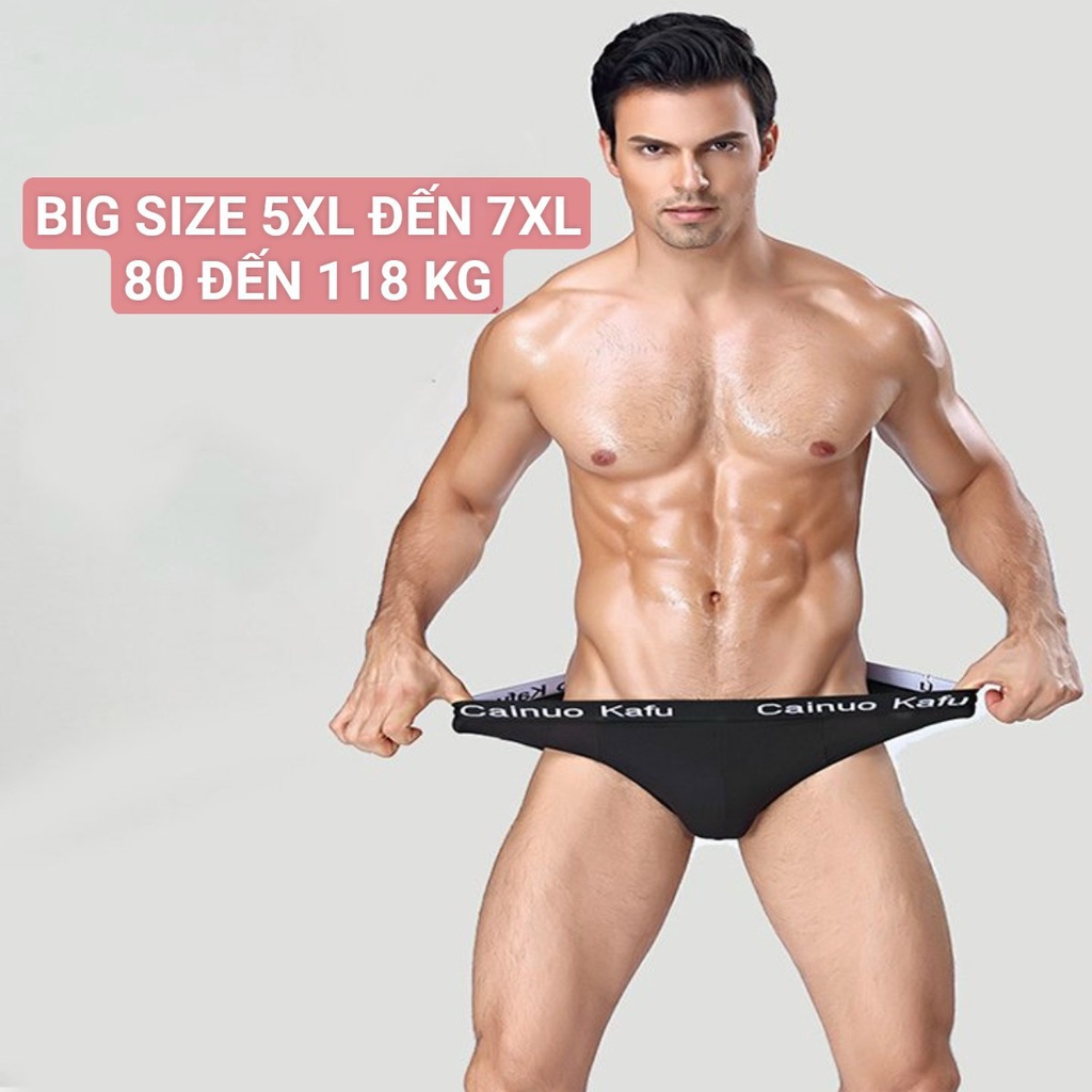 Quần lót nam tam giác big size cotton cao cấp mềm mịn cỡ to 5XL ĐẾN 7XL (80 đến 118 kg) mát mẻ ...