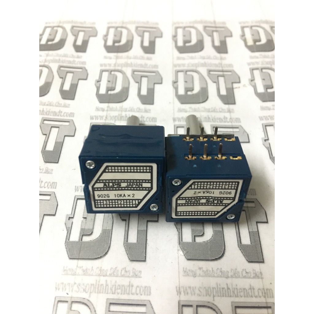 Chiết áp ALPS27 10KA x 2 cán tròn 25mm 6 chân (ảnh thật shop chụp ...