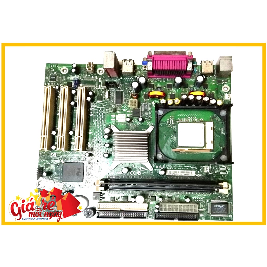 Combo Main 845 socket 478 chân kim, CPU Intel Pentium 4 1.6GHZ, Ram ...