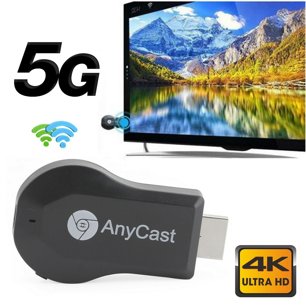 Thiết bị TV Streaming Anycast M100 4K hỗ trợ kết nối 2.4G/5G - Truyền hình ảnh và video 4K ...