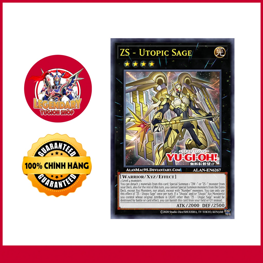[Thẻ Bài Yugioh Chính Hãng] ZS - Utopic Sage | Shopee Việt Nam