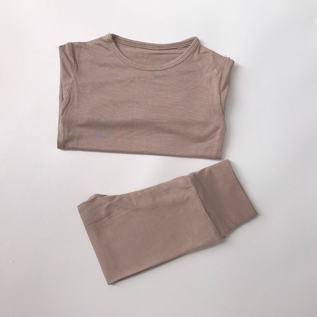 Bộ Minky Mom Dài Tay Body chổng mông mềm mịn, Bộ Cạp Cao Cho Bé Chất ...