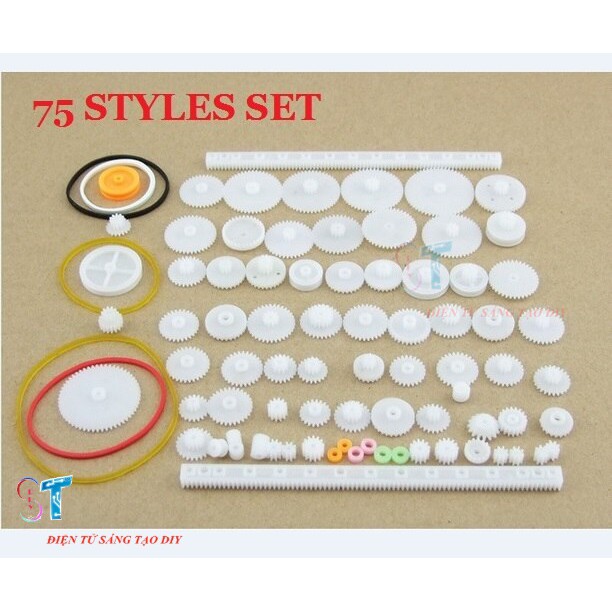 PULLEY BỘ BÁNH RĂNG NHỰA ROBOT (75 CHI TIẾT) | Shopee Việt Nam