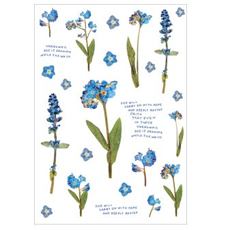 Sticker hoa lá Vintage dán sổ bullet jouranal, thiệp, nhãn dán hình hoa ...