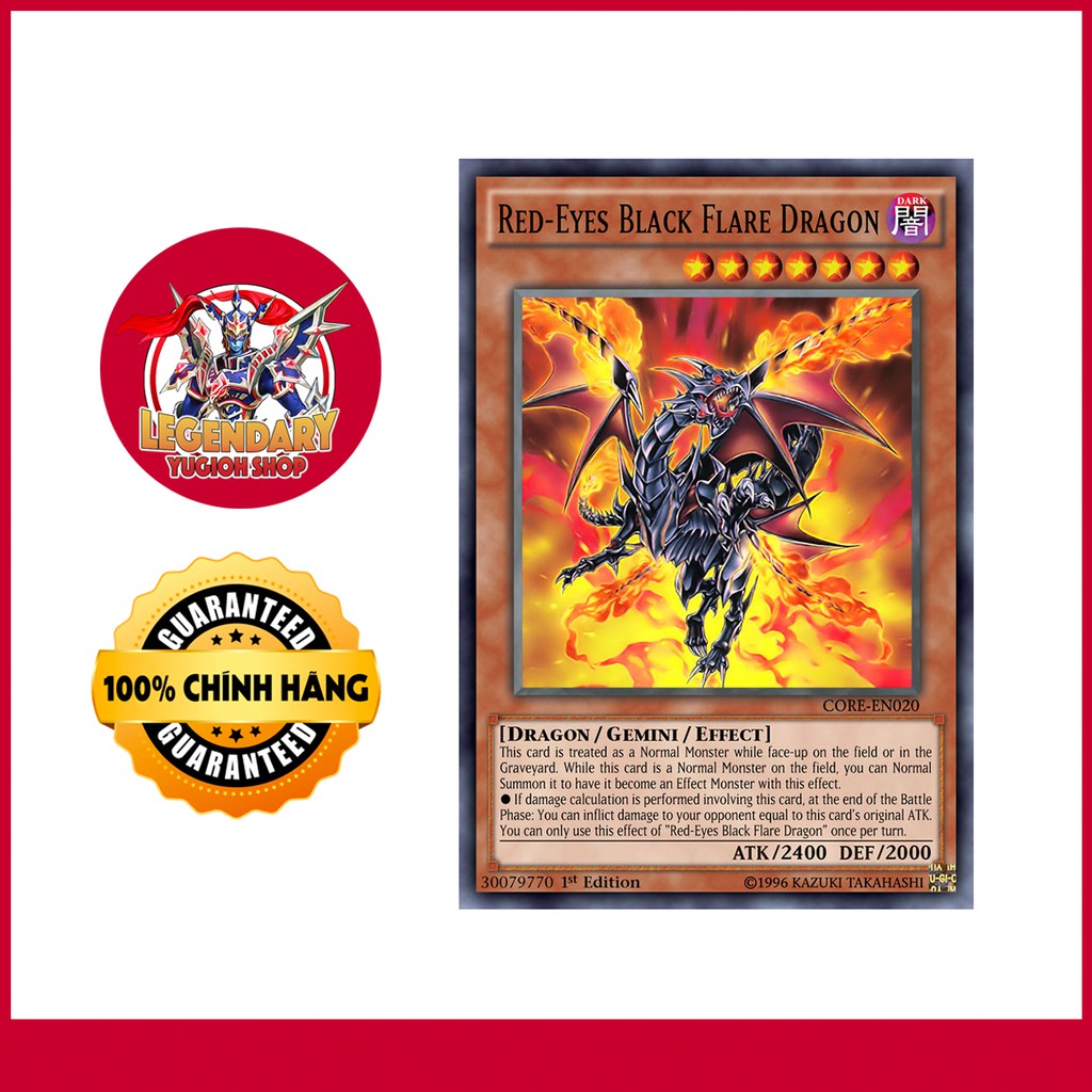 [EN][Thẻ Bài Yugioh Chính Hãng] Red-Eyes Black Flare Dragon | Shopee ...