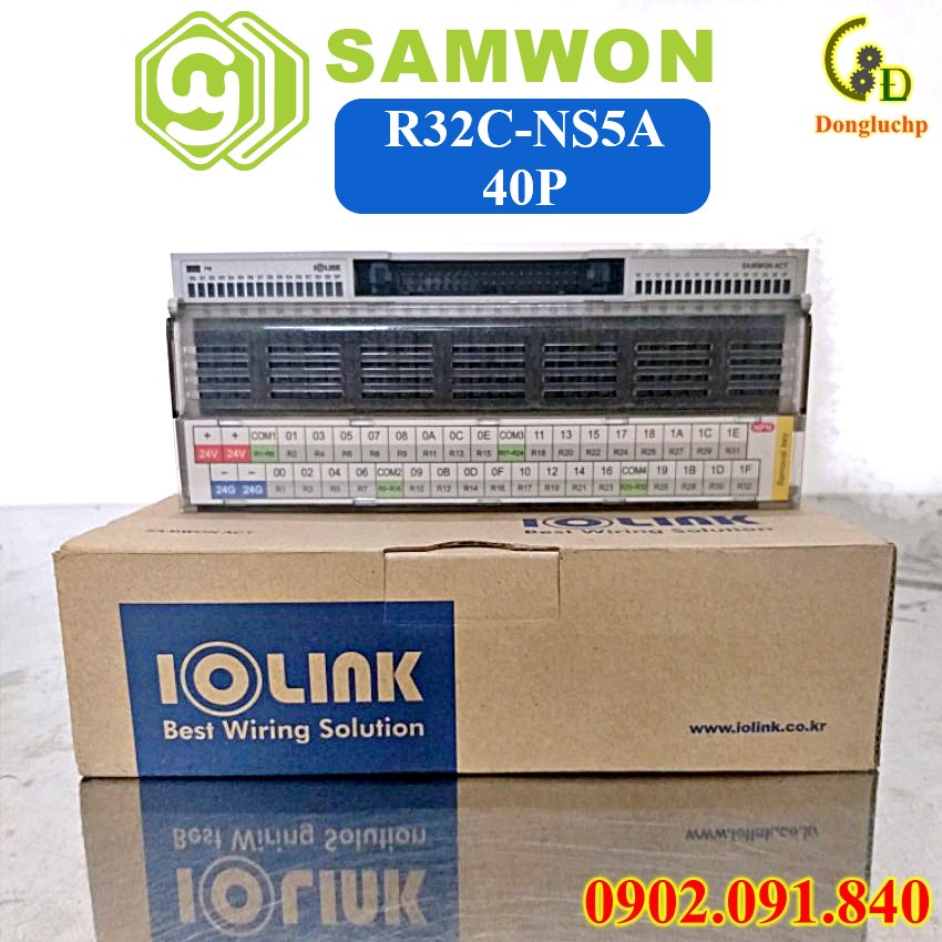 R32C-NS5A-40P Rơ le mô đun đầu cuối cho PLC, relay module suppliers terminal Samwon IO-Link ...