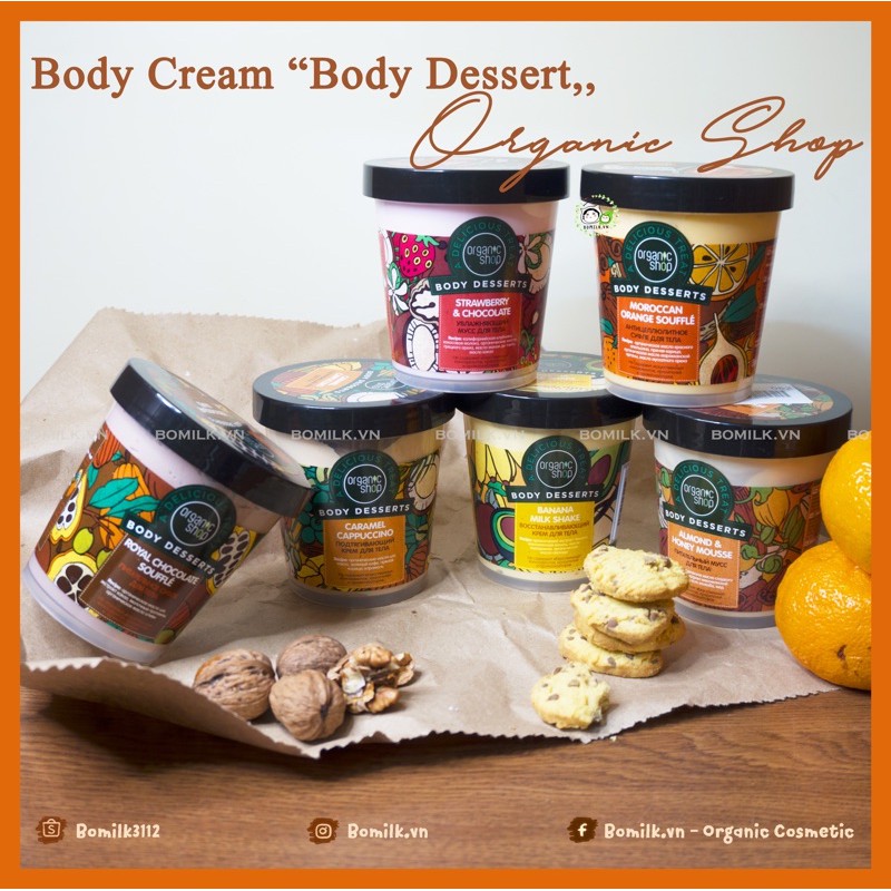 Kem dưỡng body "Body Dessert" Organic Shop | Shopee Việt Nam