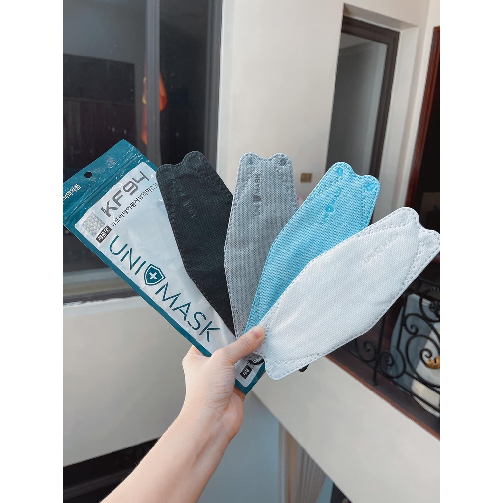 [ Rẻ vô địch ] Sỉ 1 thùng 300 chiếc / 200 chiếc / 100 chiếc Khẩu trang KF94 UNIMASK kiểu dáng ...