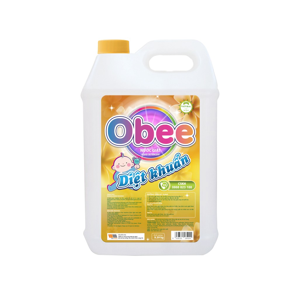 Nước giặt Obee diệt khuẩn 9.39 kg 2 trong 1 | Shopee Việt Nam