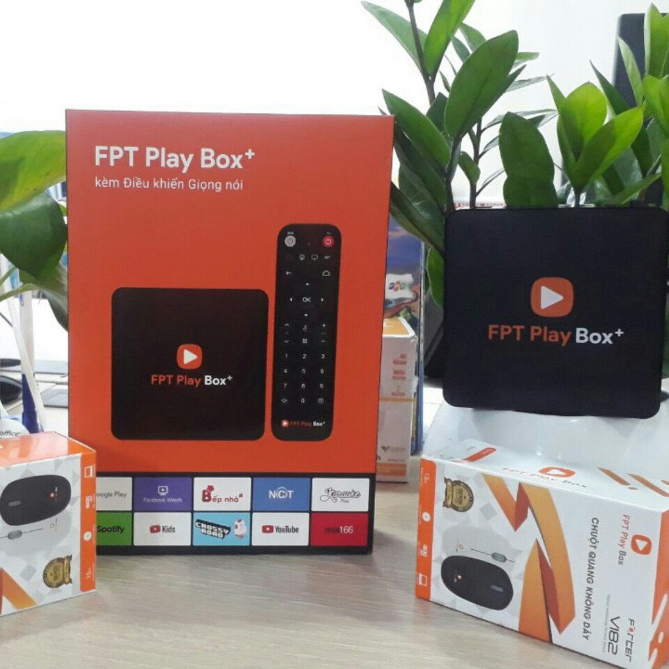 FPT PLAY BOX PLUS 2019 ( FPT PLAY BOX + ) KÈM ĐIỀU KHIỂN GIỌNG NÓI, DẦU ...