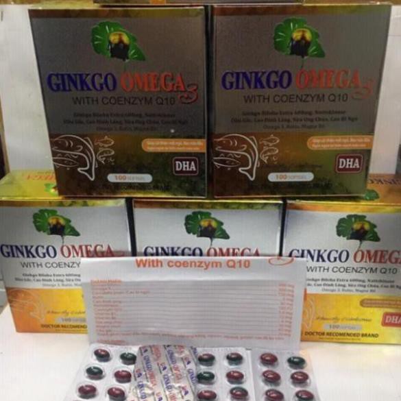 GINKGO OMEGA 3 Hoạt huyết dưỡng não 100 viên | Shopee Việt Nam