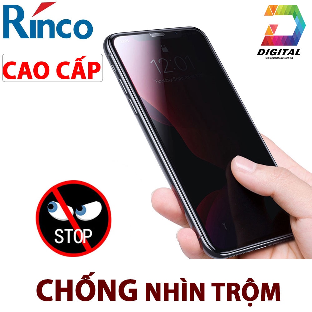 Miếng Dán Cường Lực Chống Nhìn Trộm Cho iPhone Full Màn Hình Chính Hãng Rinco | Shopee Việt Nam