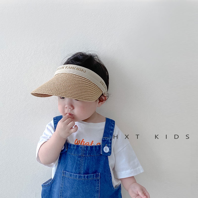 Mũ Cói Rộng Vành Hở Chóp Che Nắng Thời Trang Mùa Hè 2022 Cho Bé ...