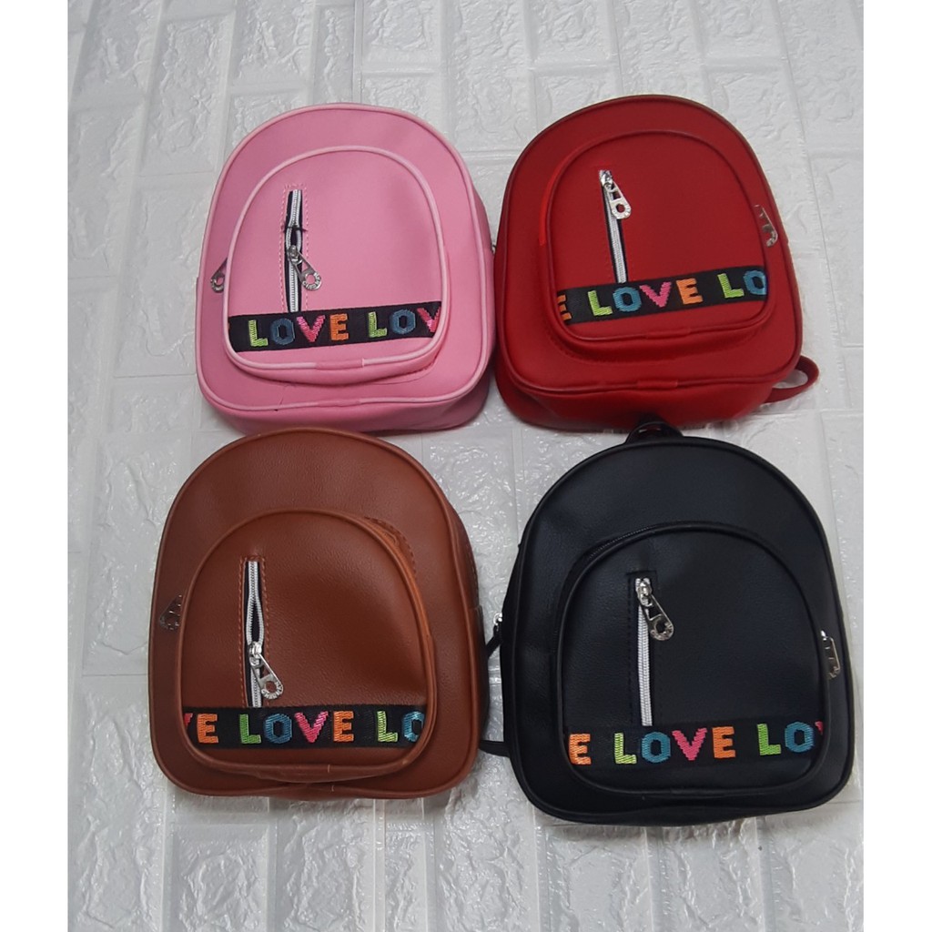 Balo Da Mini - Love | Shopee Việt Nam