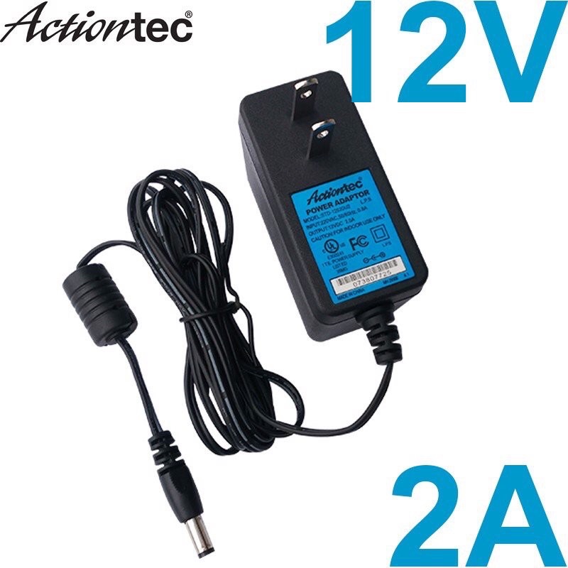 Nguồn Camera, Adapter Actiontec 12v-2A dùng cho camera và đèn Led, chống nhiễu, có đèn báo ...