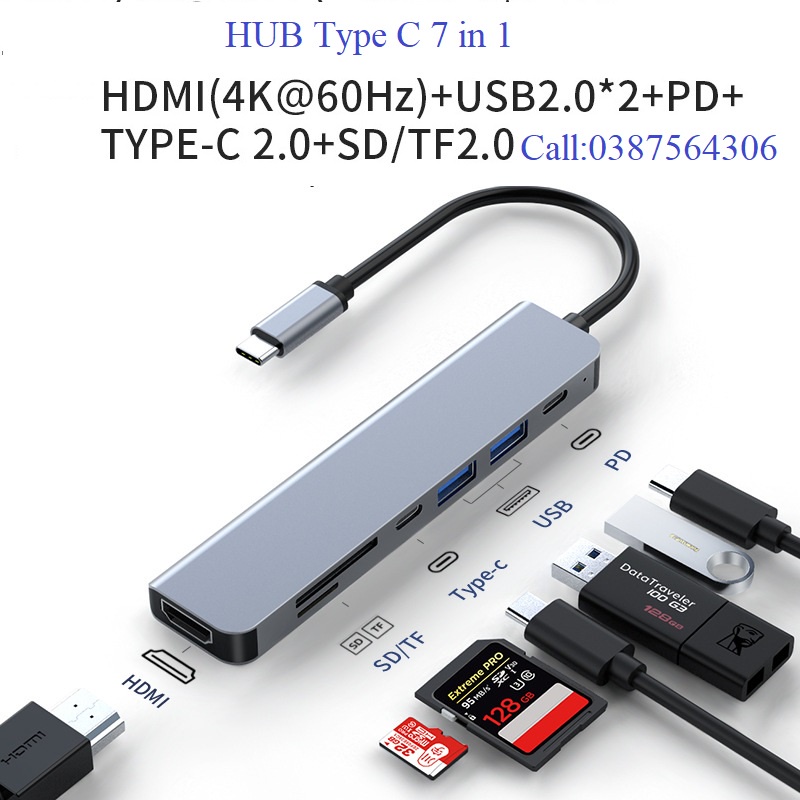 HUB Type C và HUB USB 3.0 - Cổng chuyển đổi HUB USB Type-C - USB 3.0 to ...