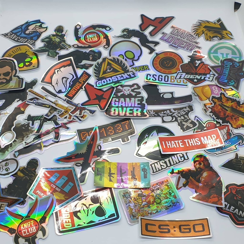 Sticker Gói 2: Sticker CSGO Hologram (50 stickers CSGO/ 1 gói) | Shopee ...