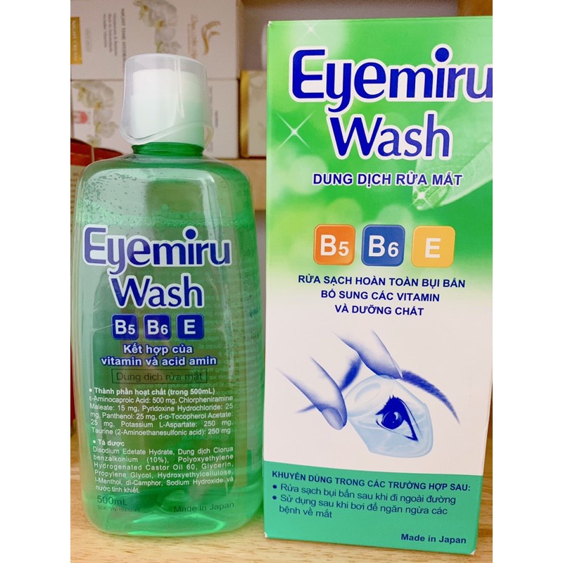 DUNG DỊCH RỬA MẮT EYEMIRU NHẬT BẢN | Shopee Việt Nam