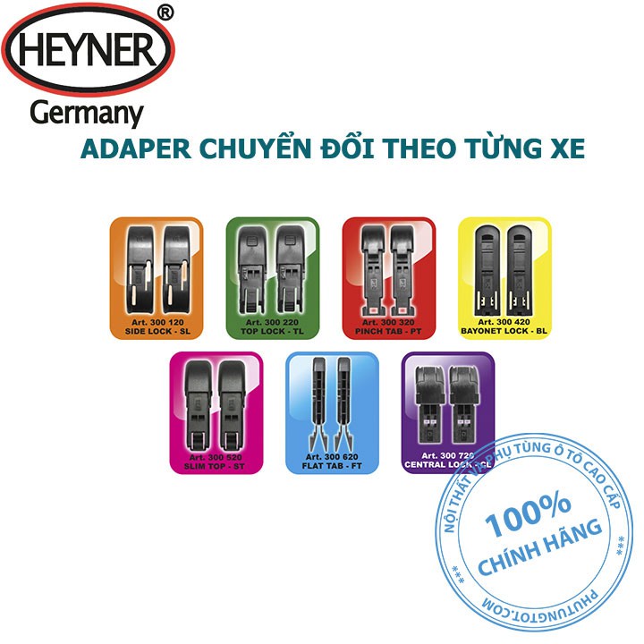 Gạt mưa ô tô Heyner Germany Hybrid chính hãng đủ size từ 14inch đến ...
