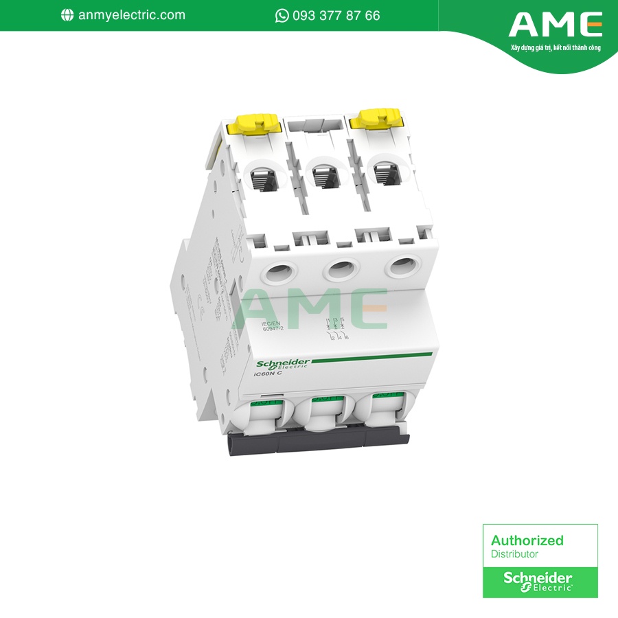 Thiết bị điện Schneider - Cầu dao tự động ACTI9 iC60N MCB 3P - 6kA - 400V - C curve | Shopee ...