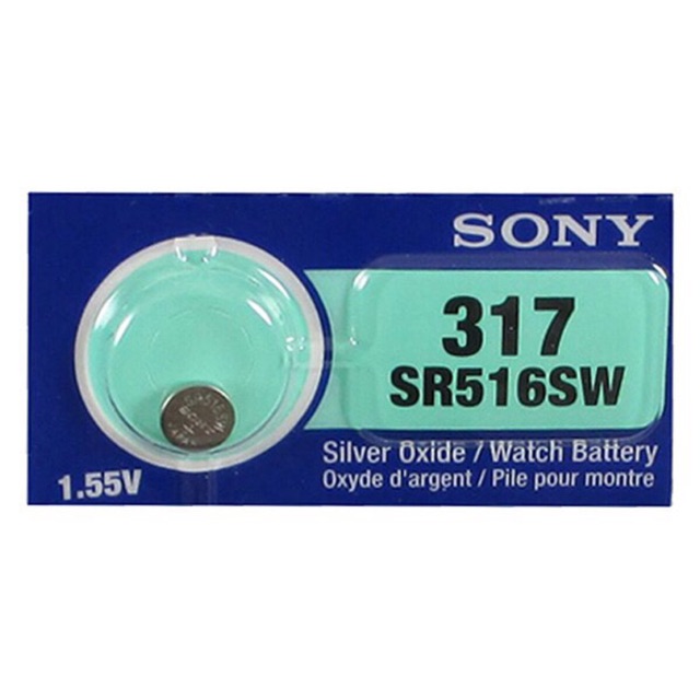 Pin đồng hồ Sony 317 SR516SW vỉ 1 viên - pin sony 516 chính hãng ...