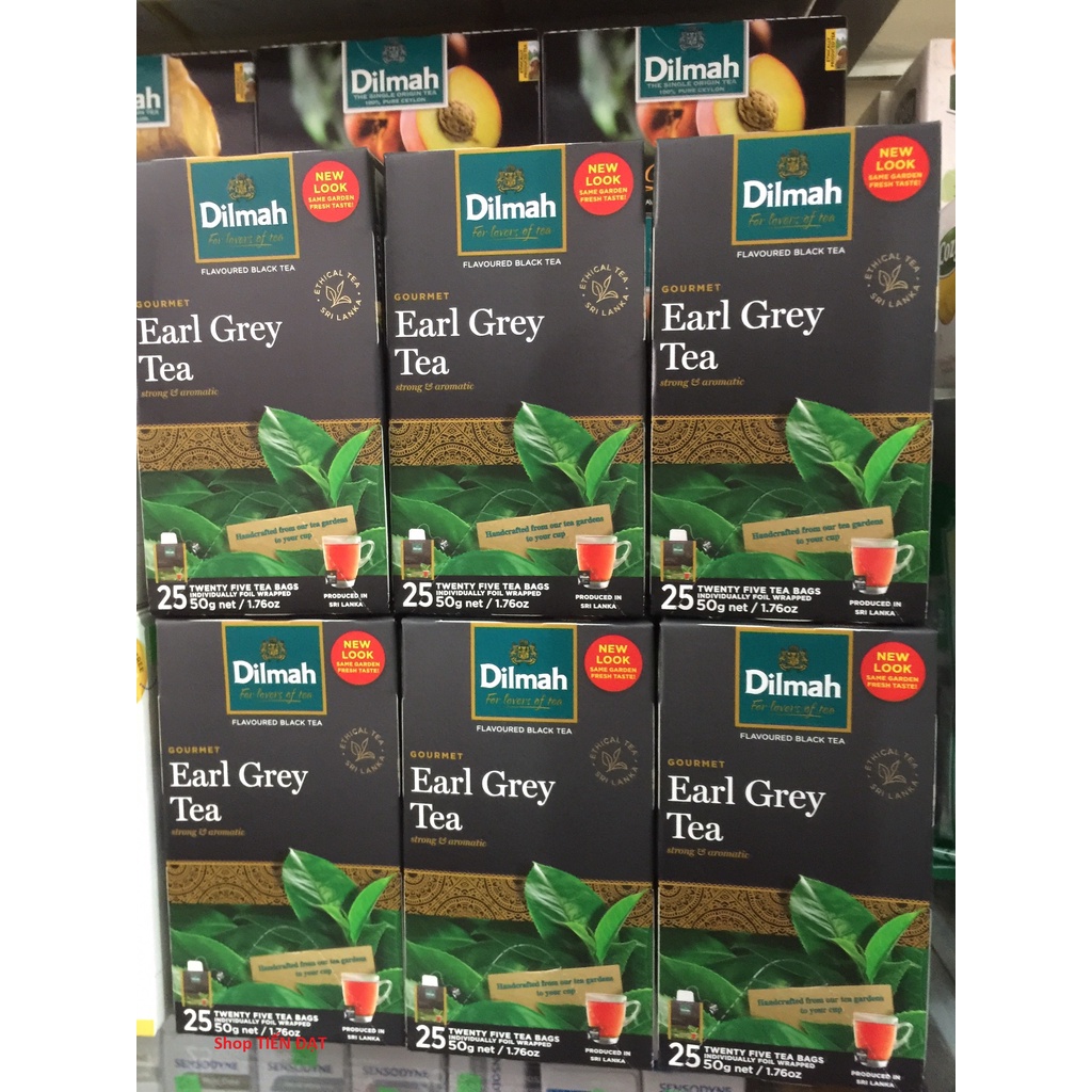 Trà Dilmah bá tước - Dilmah Earl Grey hộp 50g (2g x 25 túi lọc) - Chính ...