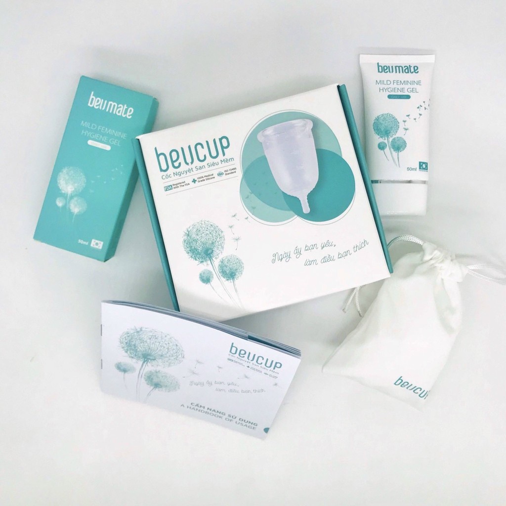[Chính Hãng] BeU Cup Cốc nguyệt san siêu mềm size (45mm x 65mm ...