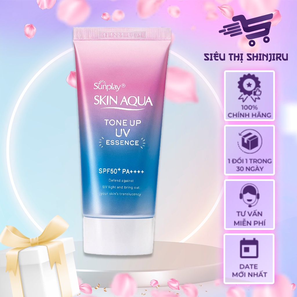 Kem Chống Nắng Nâng Tone Tự Nhiên Skin Aqua Tone Up UV Essence SPF 50+ 80g - Nhật Bản | Shopee ...
