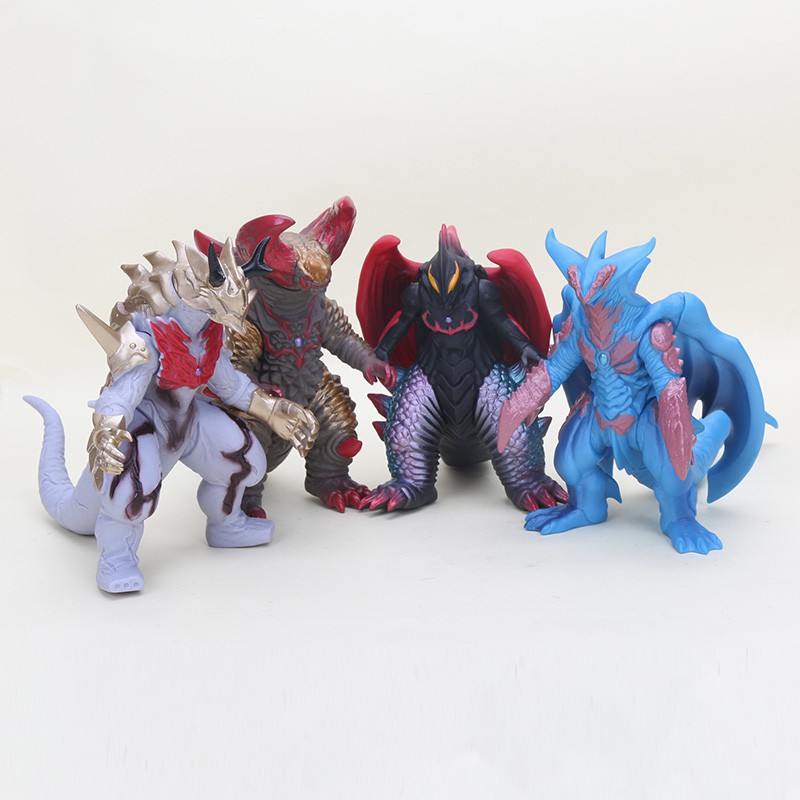 Mô hình các nhân vật quái vật Skull Gomola Zegan Thunder phim Ultraman ...
