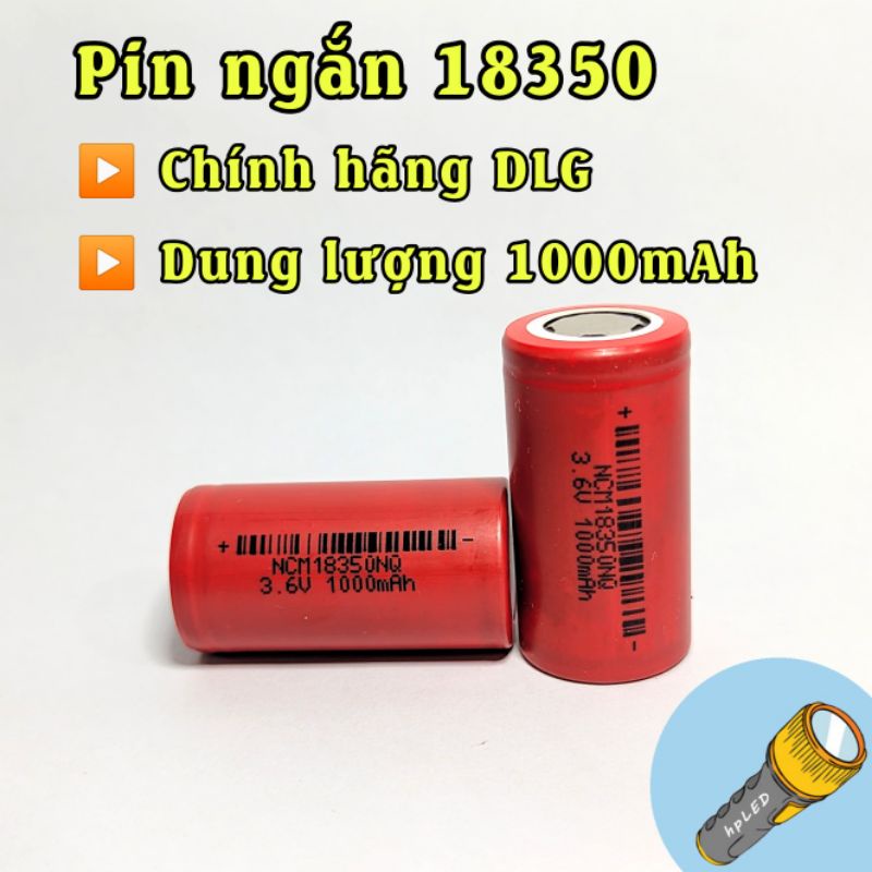 Pin ngắn chính hãng DLG 18350 1000mAh 8C cho Sofirn SP40 Convoy S2 ...