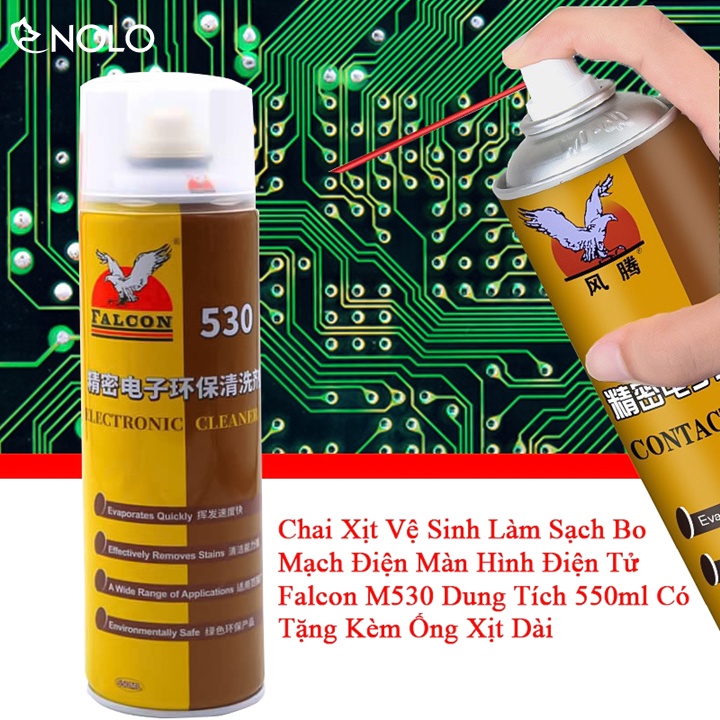 [HCM]Chai Xịt Vệ Sinh Làm Sạch Bo Mạch Điện Màn Hình Điện Tử Falcon ...