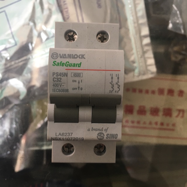 Cầu dao CB 2 tép 32A,63A SINO (PS45N)- hàng chính hãng có sẵn, ảnh shop ...