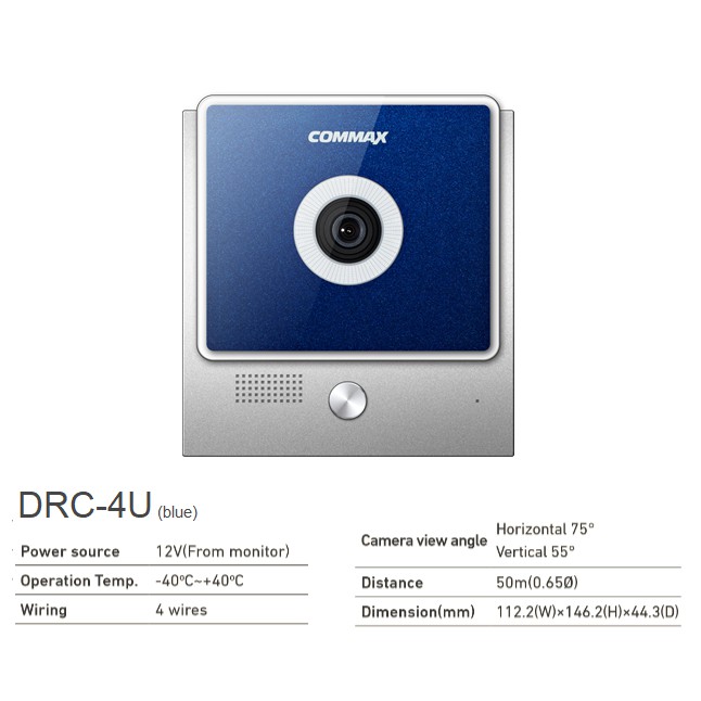 Chuông cửa camera COMMAX DRC-4U made in KOREA | Shopee Việt Nam