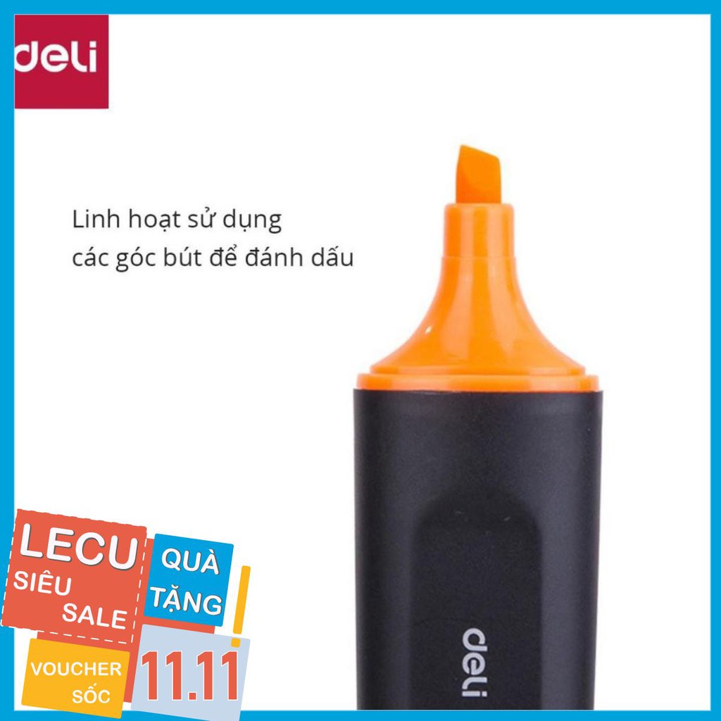 Bút nhớ dòng Deli - Bút dấu dòng - Bút highlight - 2 chiếc - ES600 ...