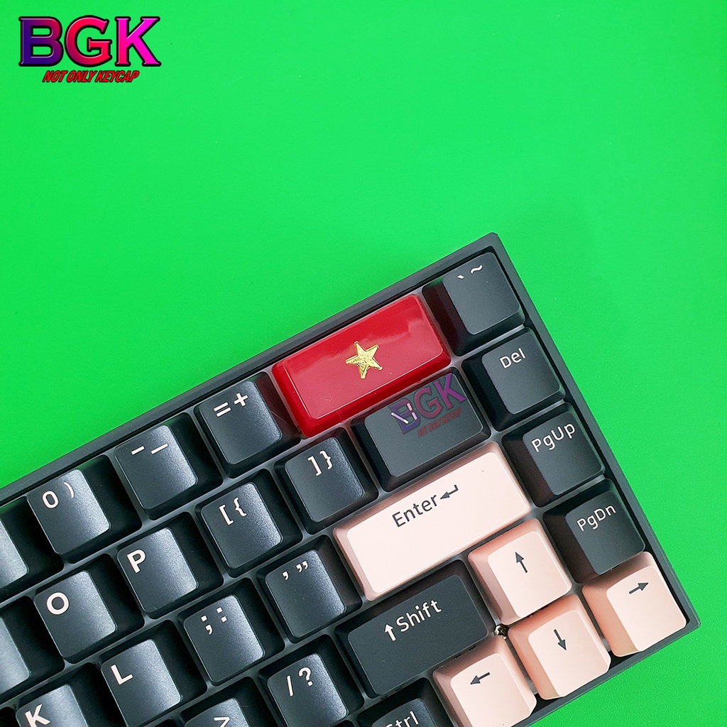 Keycap Lẻ Cờ Đỏ Sao Vàng Việt Nam cực đẹp OEM 2U profile ( keycap resin ...