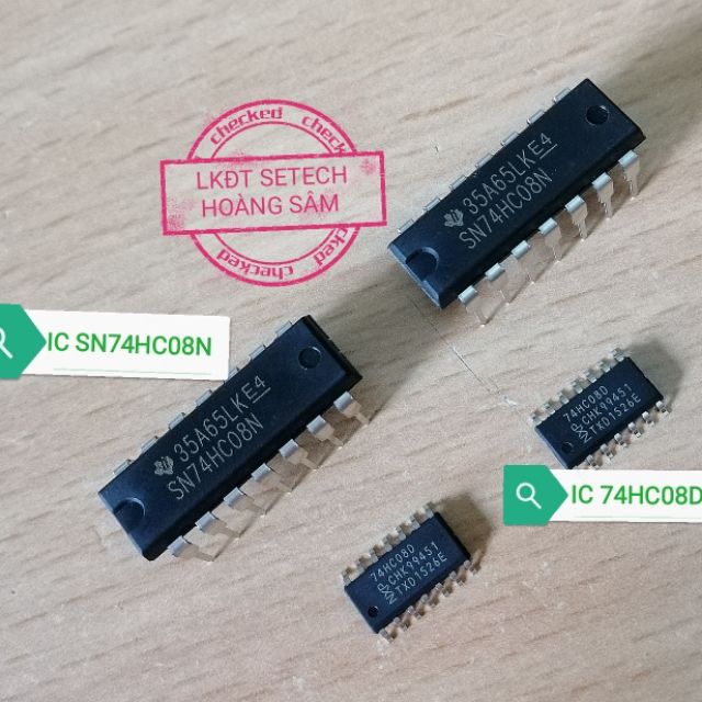 IC số 74HC08 SN74HC08 chân cắm DIP14, chân dán SOIC 14 | Shopee Việt Nam