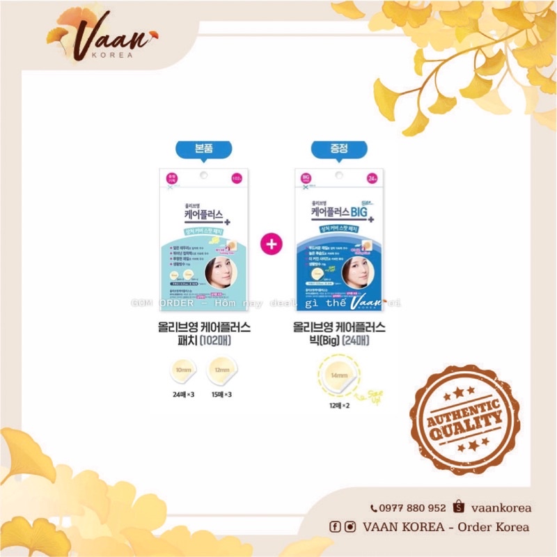 Miếng dán mụn Olive Young Care Plus Spot Patch | Shopee Việt Nam