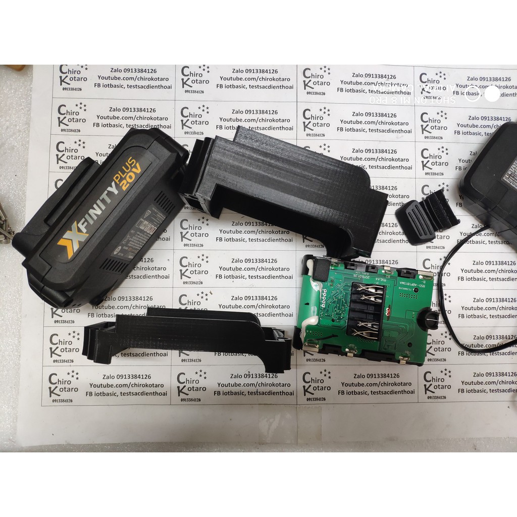 [In 3D] Miếng chèn tăng chiều cao pin WorkZone Titanium Xfinity Plus ...