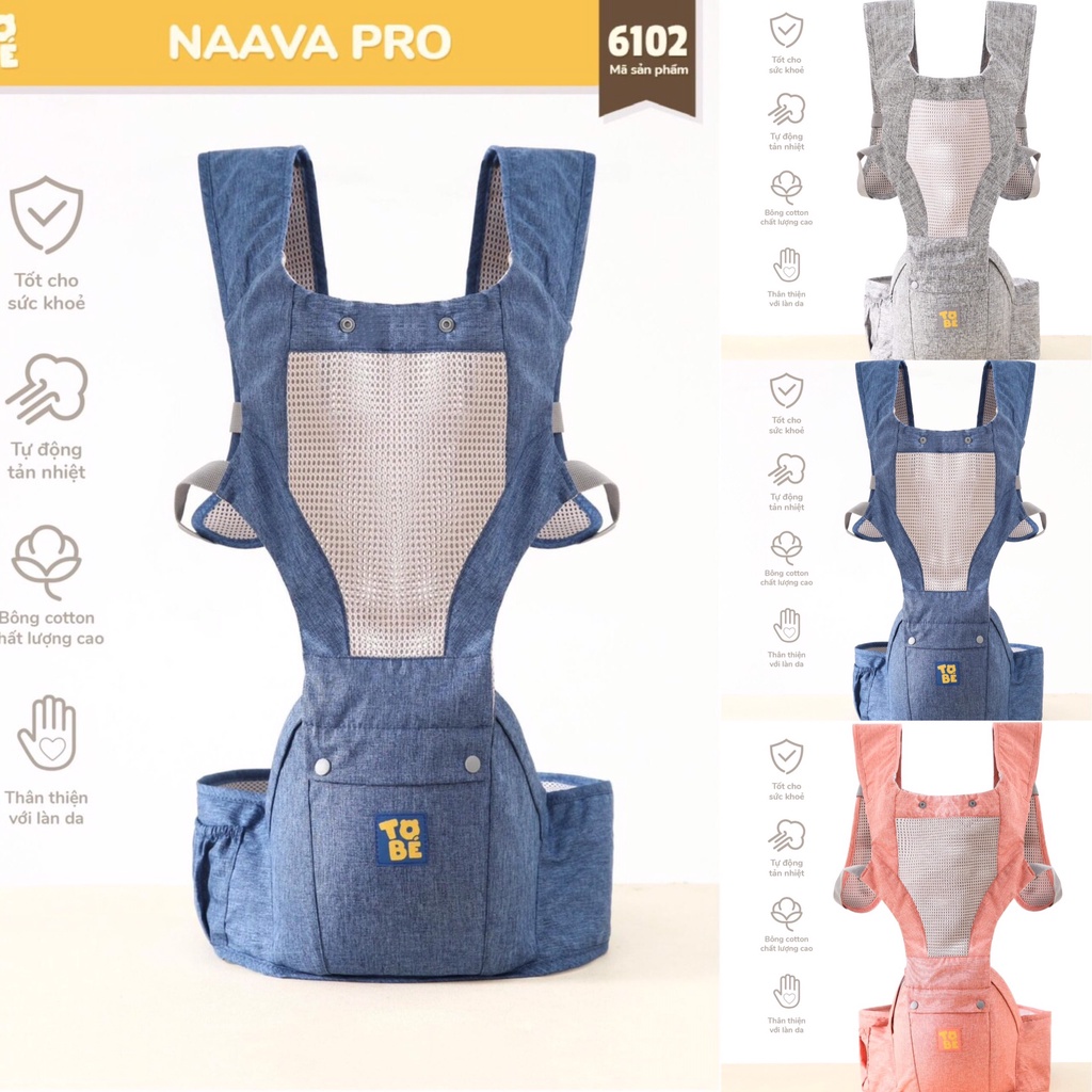[CHÍNH HÃNG] Địu em bé NAAVA PRO tiện lợi cho mẹ và bé 6102 Tobe | Shopee Việt Nam