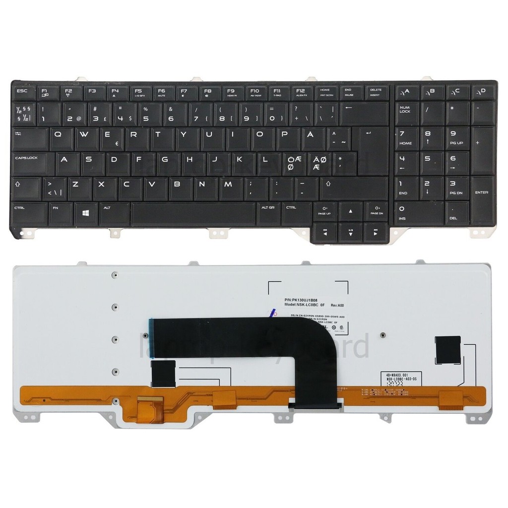 Bàn Phím Dell Alienware M17x M18x R4 R5 Keyboard | Shopee Việt Nam