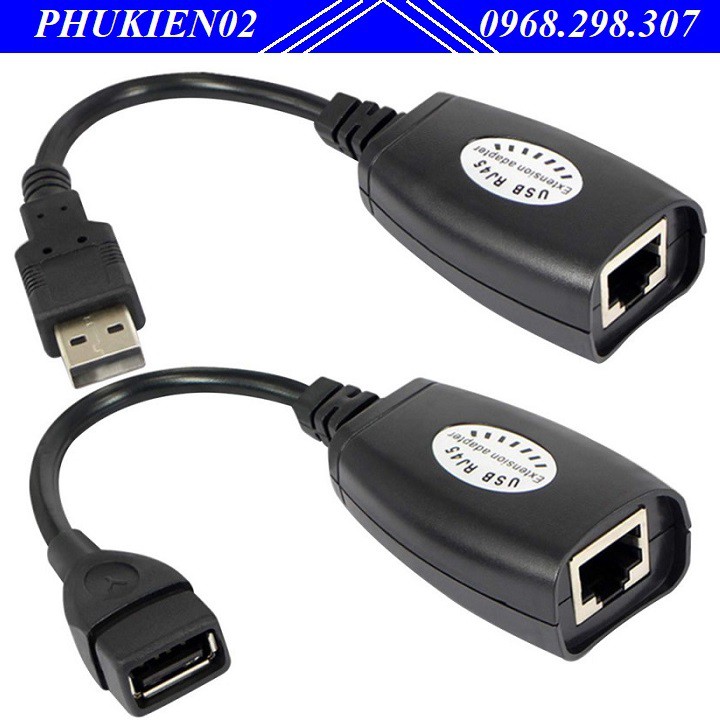 Bộ Nối Dài Cáp USB bằng Dây LAN RJ45 - USB Extender 50M | Shopee Việt Nam