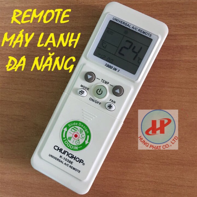 Remote máy lạnh đa năng CHUNGHOP K-1038E | Shopee Việt Nam