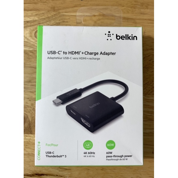 [Chính hãng] Hub chuyển Belkin USB-C to HDMI + Charge Adapter | Shopee ...