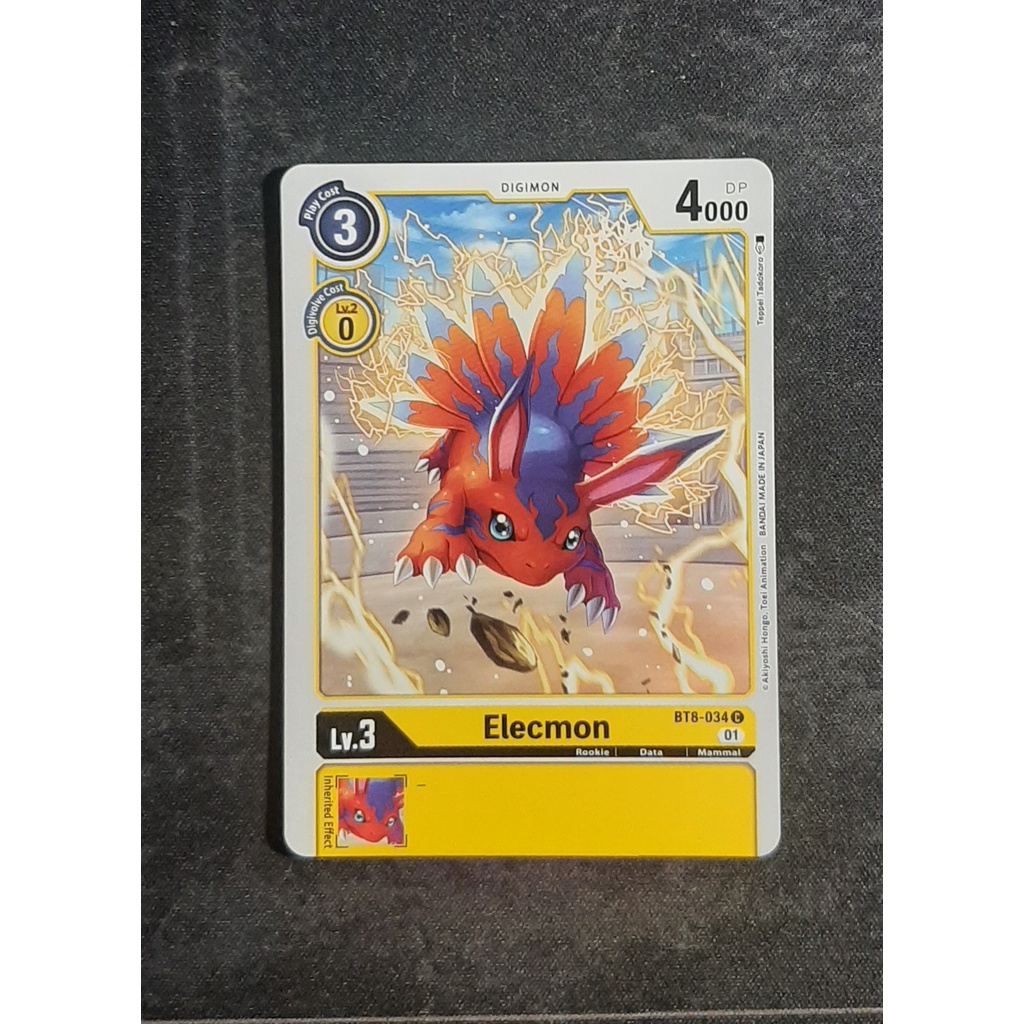 THẺ BÀI DIGIMON BT8-034 - Elecmon - Digimon - | Shopee Việt Nam